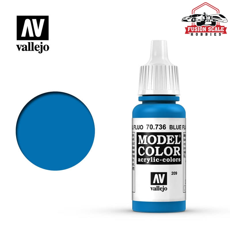Vallejo Model Color Fluorescent Blue VLJ70736 – Midwest Hobbies