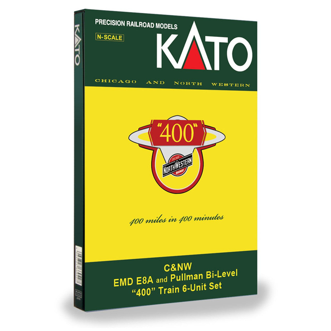 Kato N CNW '400' Bi-Level 6-Unit Psg.Set/E8A Diesel #5022-A w/(5 ...