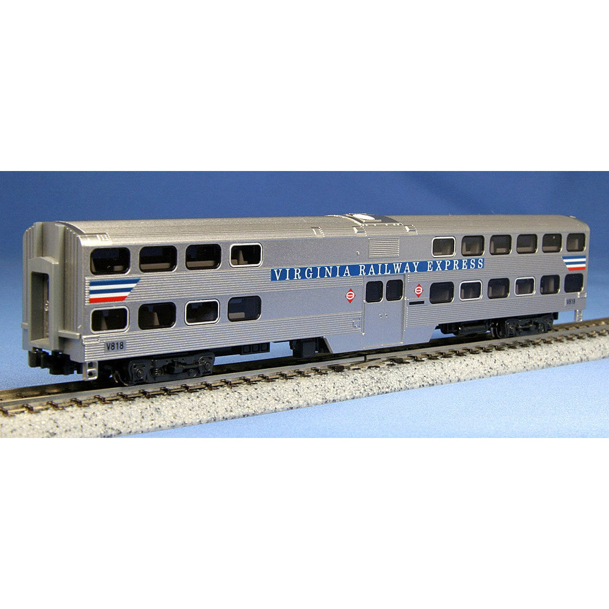 Kato N Scale Bi-Level Commuter Coach Virginia Railway Express #V818 ...