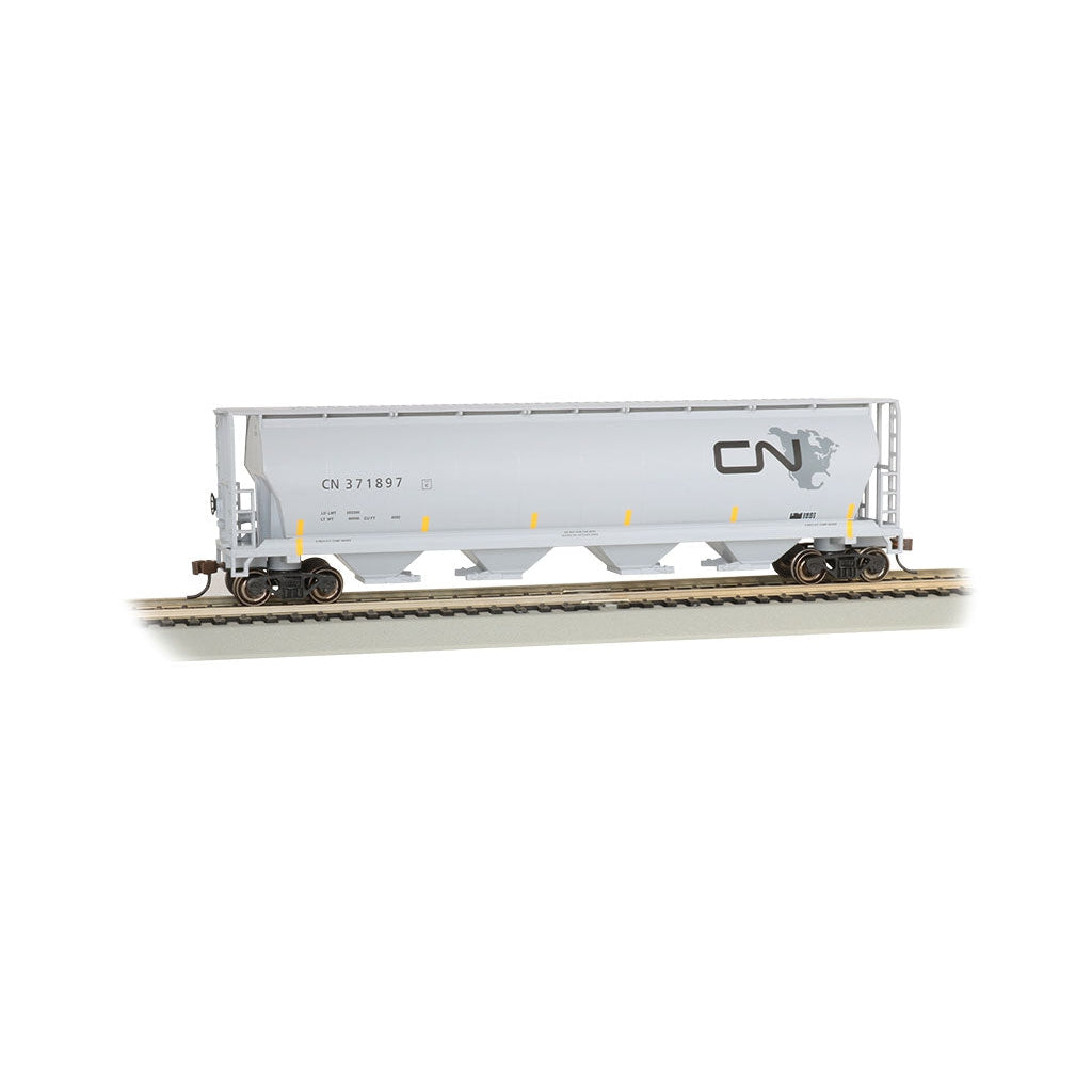 Bachmann HO 4-Bay Cyl.Hopper CN/North American Logo – Midwest Hobbies