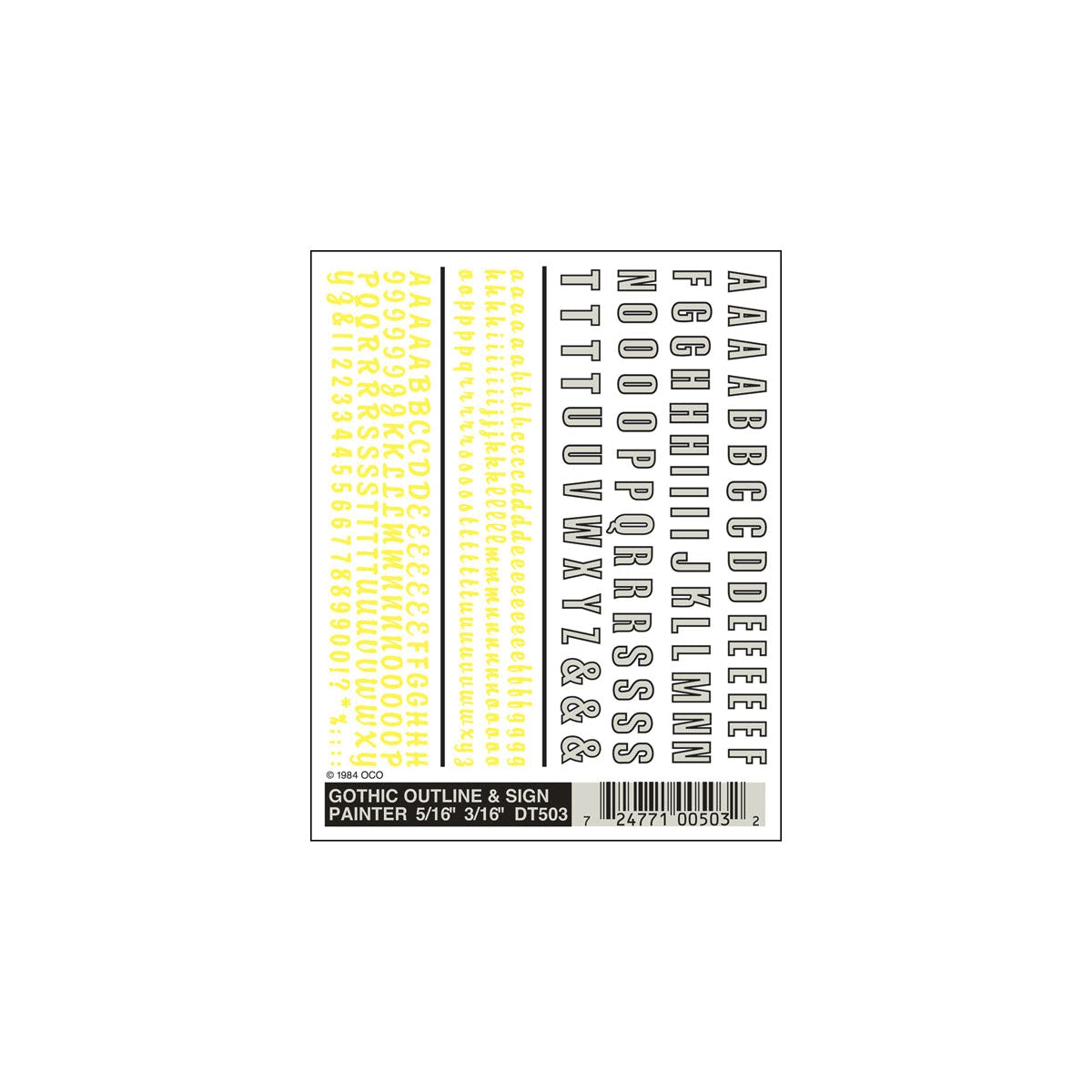 Woodland Scenics Gothic Outline & Sign Painter Decal – Midwest Hobbies